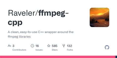 Github Ravelerffmpeg Cpp A Clean Easy To Use C Wrapper Around The Ffmpeg Libraries