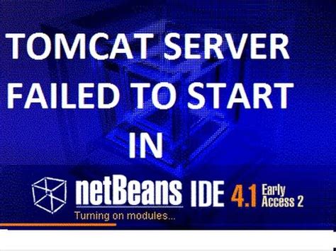 How To Solve Tomcat Failed To Start Problem Of NetBeans IDE YouTube