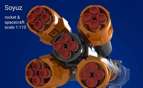 Soyuz Rocket And Spacecraft Spacecraft Lego Space Lego Fire