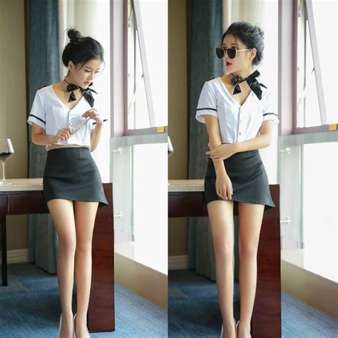 Uniform Seduction Sexy Lingerie Set Club Annual Meeting Nurse Stewardess Police Maid Student