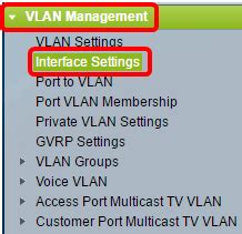 Configure Virtual Local Area Network VLAN Interface Settings On An Sx SG X Or Sx X