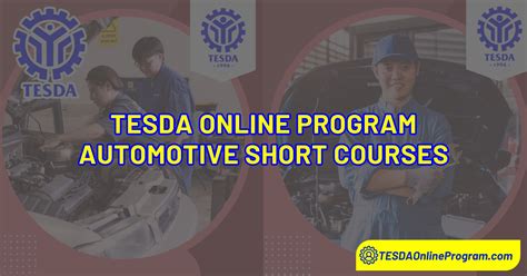 Tesda Automotive Short Courses Tesda Online Program