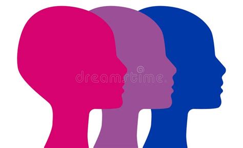 Bisexual People Bisexual Pride Flag Colors Bisexuality Icon Vector