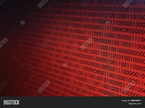 Red Binary Code Image Photo Free Trial Bigstock
