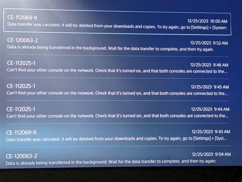 Trouble Transferring My Data Rplaystation