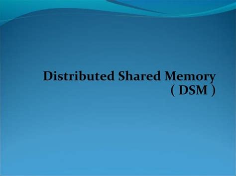 Structure Of Shared Memory Space Ppt