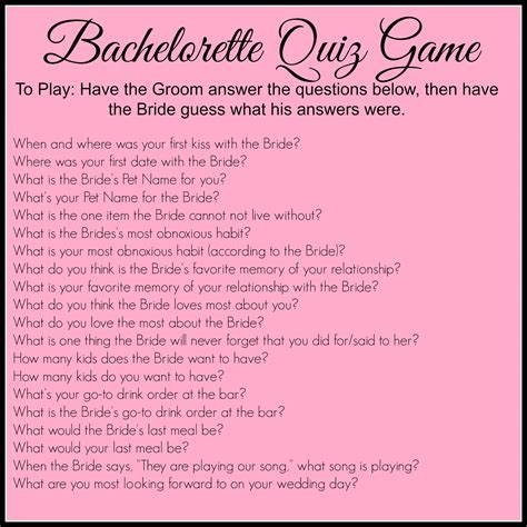 Trivia Questions For Bachelorette Party At Taj Martindale Blog