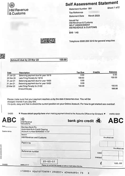 Hmrc Self Assessment Statement Debitam