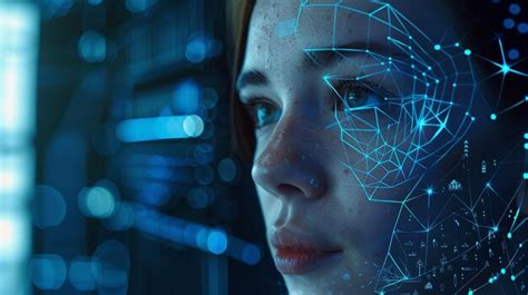 Aidriven Facial Recognition Security System Modern Design Premium Ai