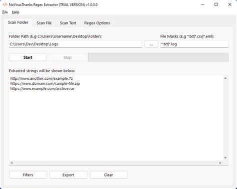 Extract Any Text From Files With Regex Extractor Appsvoid