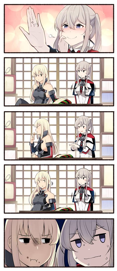 Bismarck And Graf Zeppelin Kantai Collection Drawn By Ido Teketeke Danbooru