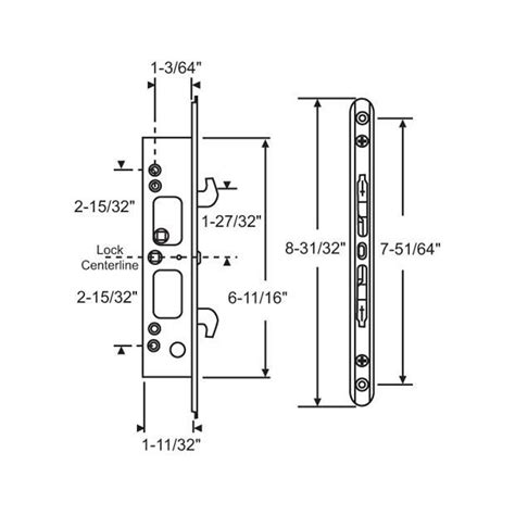 Rotointerlock Sbml Two Point Mortise Lock Sdl 1334 Sliding Glass