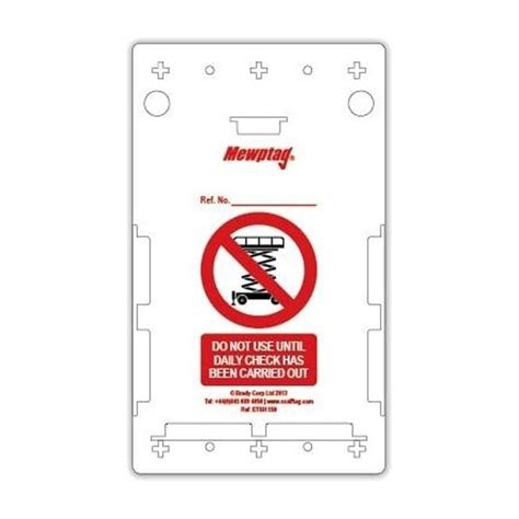 Scafftag MEWP Tag Holder RS Industrial Services