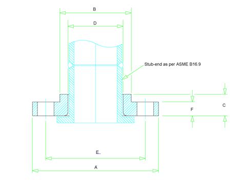Stainless Steel Carbon Steel Lap Joint Flange Stub End