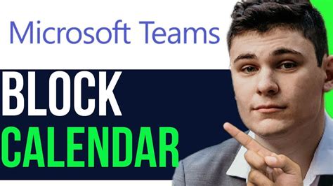 how to block calendar in microsoft teams quick and easy youtube