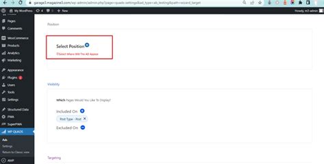 how to perform a b testing on ads in wordpress wp quads pro