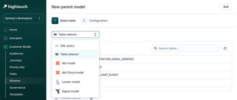 Define Data Schema Hightouch Docs