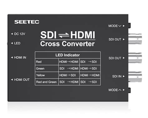 SDIHDMI Cross Converter SCH Zhangzhou SEETEC Optoelectronics TechnologyCo Ltd