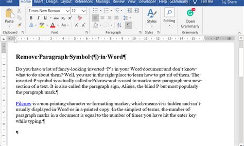 Ways To Remove Paragraph Symbol In Word TechCult