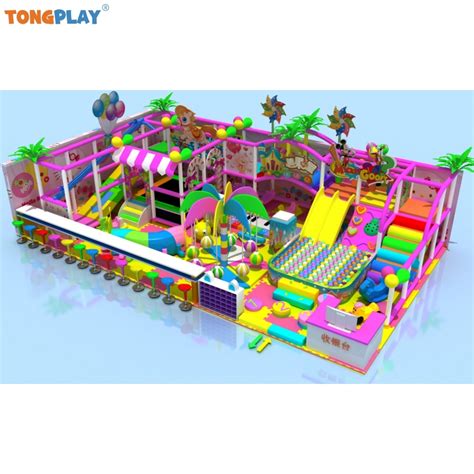 Naughty Castle Indoor Plastic Slide For Playground Colorful Amusement Toy China Indoor