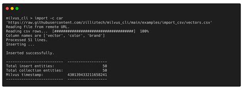 Get Started With Milvus Cli Zilliz Blog
