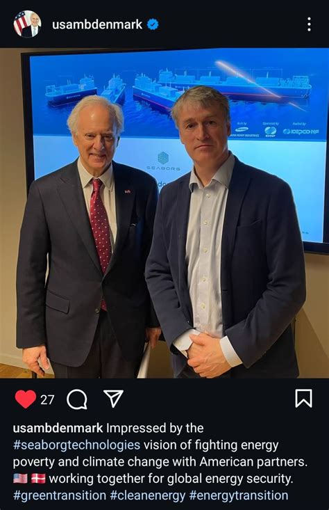 Thank You Alan Leventhal Us Ambassador To Denmark For Your Visit At