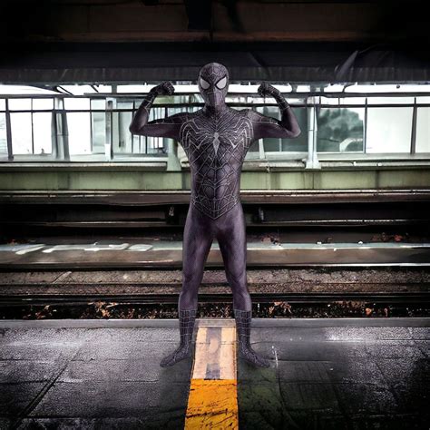 Venom Symbiote Spiderman Cosplay Costume Etsy