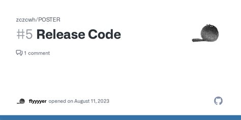 Release Code Issue 5 Zczcwh POSTER GitHub