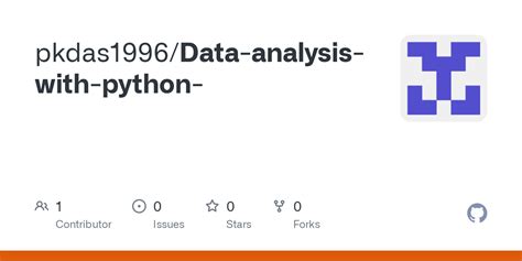 Github Pkdas Data Analysis With Python