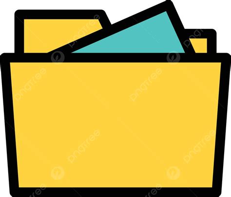 folder file folder information element vector folder information