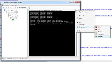 Where Do Azure Wcf Service Tracewriteline Requests Go Stack Overflow