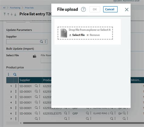 Mass Update Price List Using A Tag Instead Of Updating Line Wise