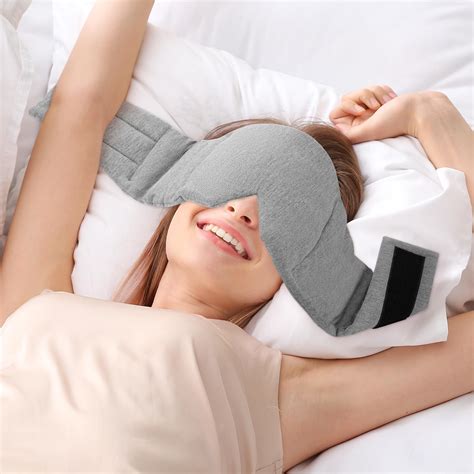 Freshme Weighted Eye Mask For Sleeping Gray Blackout 0