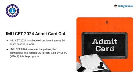 Imu Cet 2024 Admit Card Out Get Direct Link Here