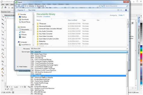 How To Convert Des To Dxf With Coreldraw Graphics Suite X7