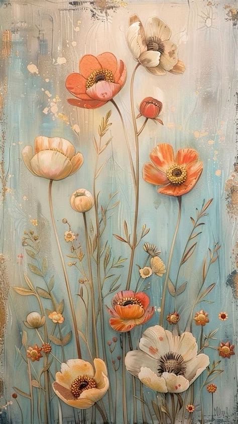 Пин от пользователя April Waller на доске Floral Artwork в 2025 г Цветочные картины Цветочные