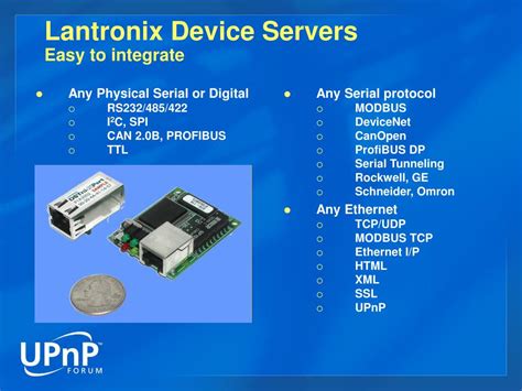 Ppt Lantronix ® Upnp Sdk Powerpoint Presentation Free Download Id 470685