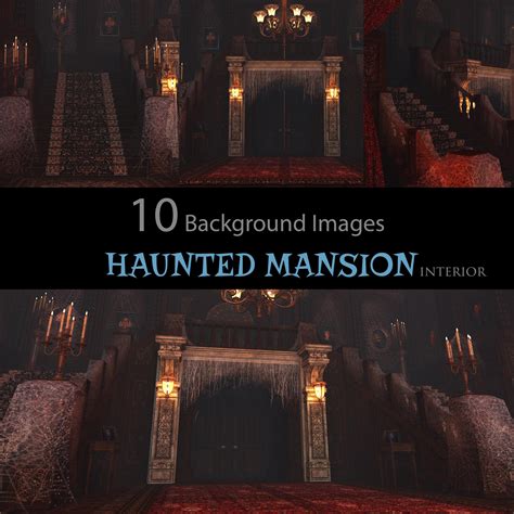 Haunted Mansionbackgroundspookyinteriorcozy Mysteryhousescary