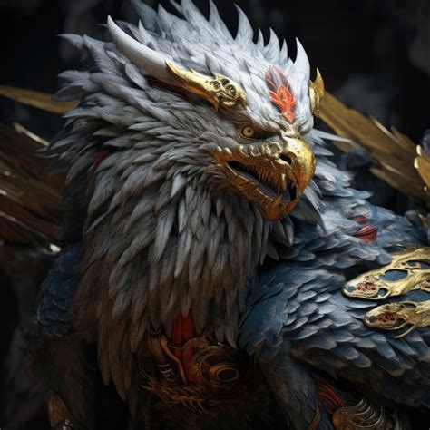 Premium Ai Image Dragon Face