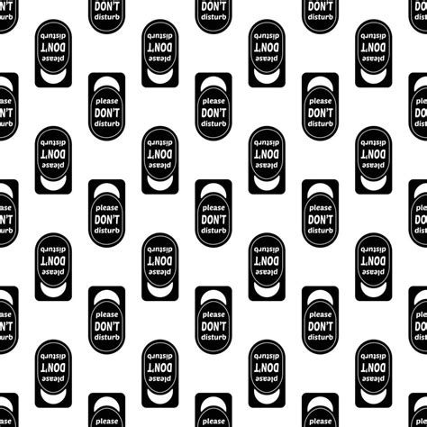 Please Dont Disturb Door Tag Pattern Seamless Vector 15881549 Vector