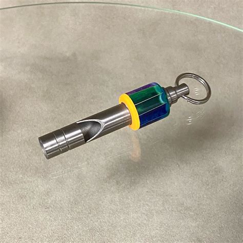 Titanium Whistle With Glow — Fiddle Foundry