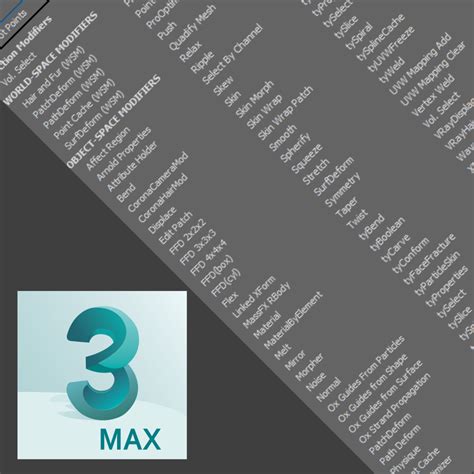 3ds max modifiers and what they are used for megarender blog