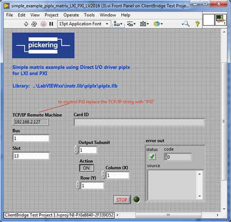 Using Pickering Lxi Products From Ni Rt Systems