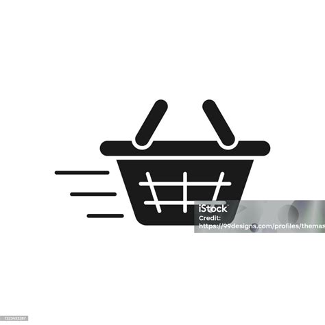 장바구니 아이콘 벡터 일러스트레이션입니다 전자 상거래 온라인 상점 및 마켓플레이스용 장바구니 벡터 아이콘 디자인 웹 사이트 모바일 로고 기호 버튼 기호 앱용 장바구니 아이콘