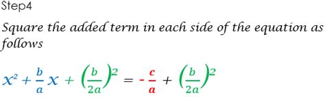 Quadratic Equations Derivation Of Quadratic Equation Formula Using