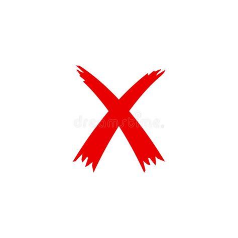 Red Cross Sign Vector Design Rejection Symbol Stock Vector Illustration Of Reject Close