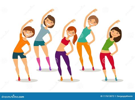 Sport Aerobics Healthy Lifestyle Concept Group Of People Engaged Fitness In Gym Funny