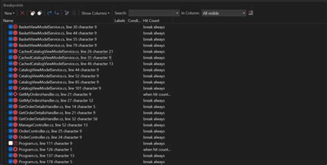 Breakpoint Groups In Visual Studio