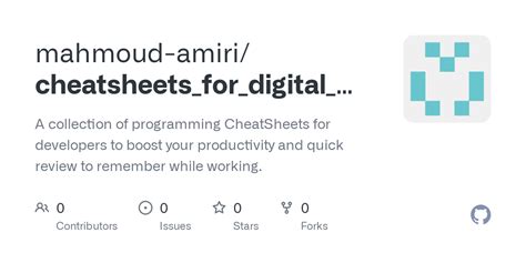 Cheatsheets For Digital Designers CheatSheets UVM Cheatsheet Md At Main