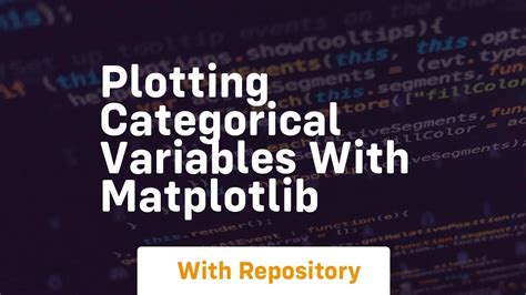 Plotting Categorical Variables With Matplotlib Youtube